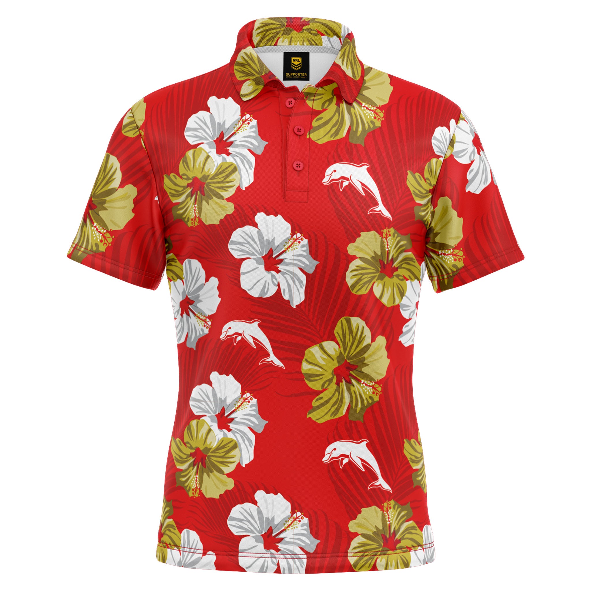 NRL Dolphins 'Aloha' Golf Polo – Ashtabula NZ
