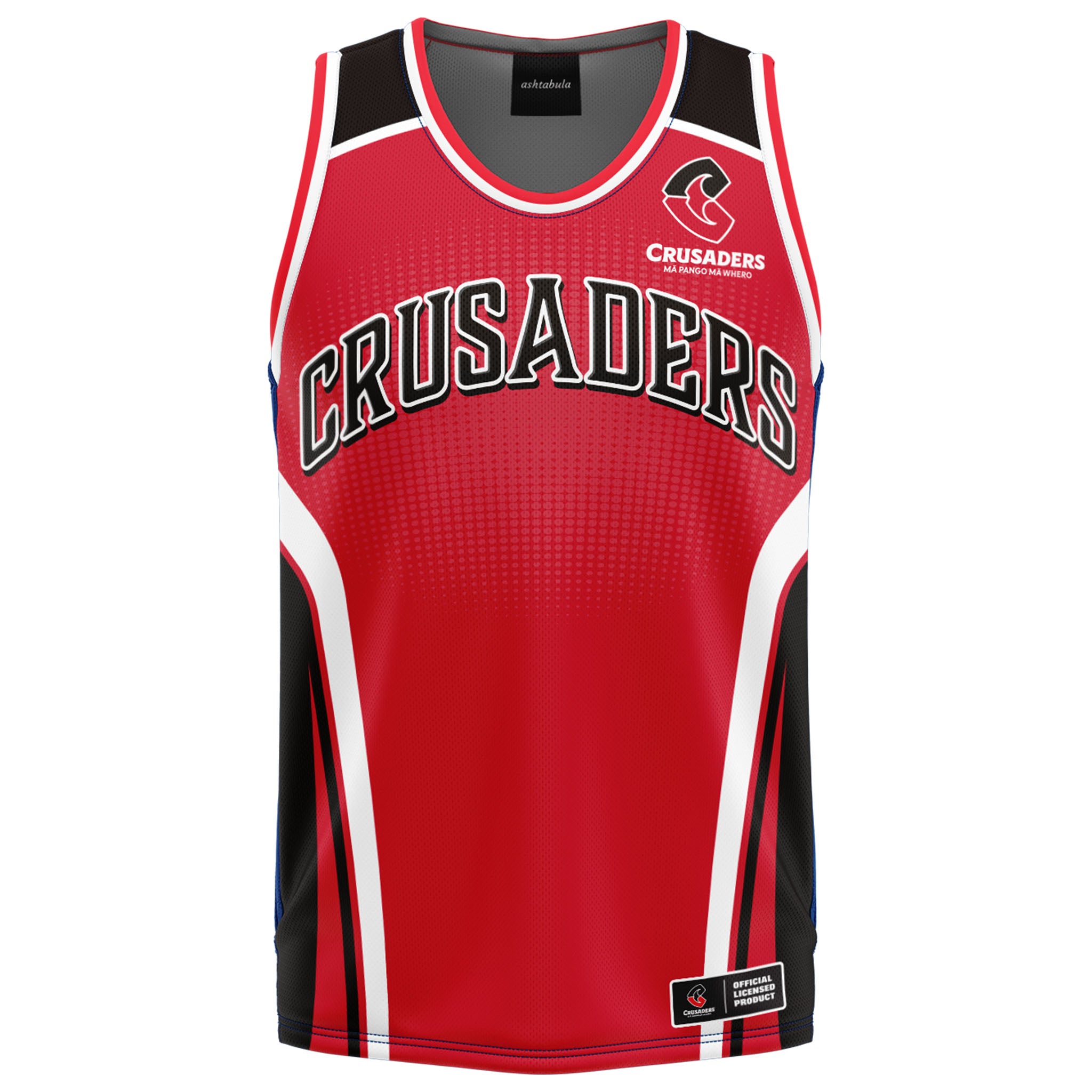 NZ Crusaders 'Hoops' Basketball Singlet - Youth – Ashtabula NZ
