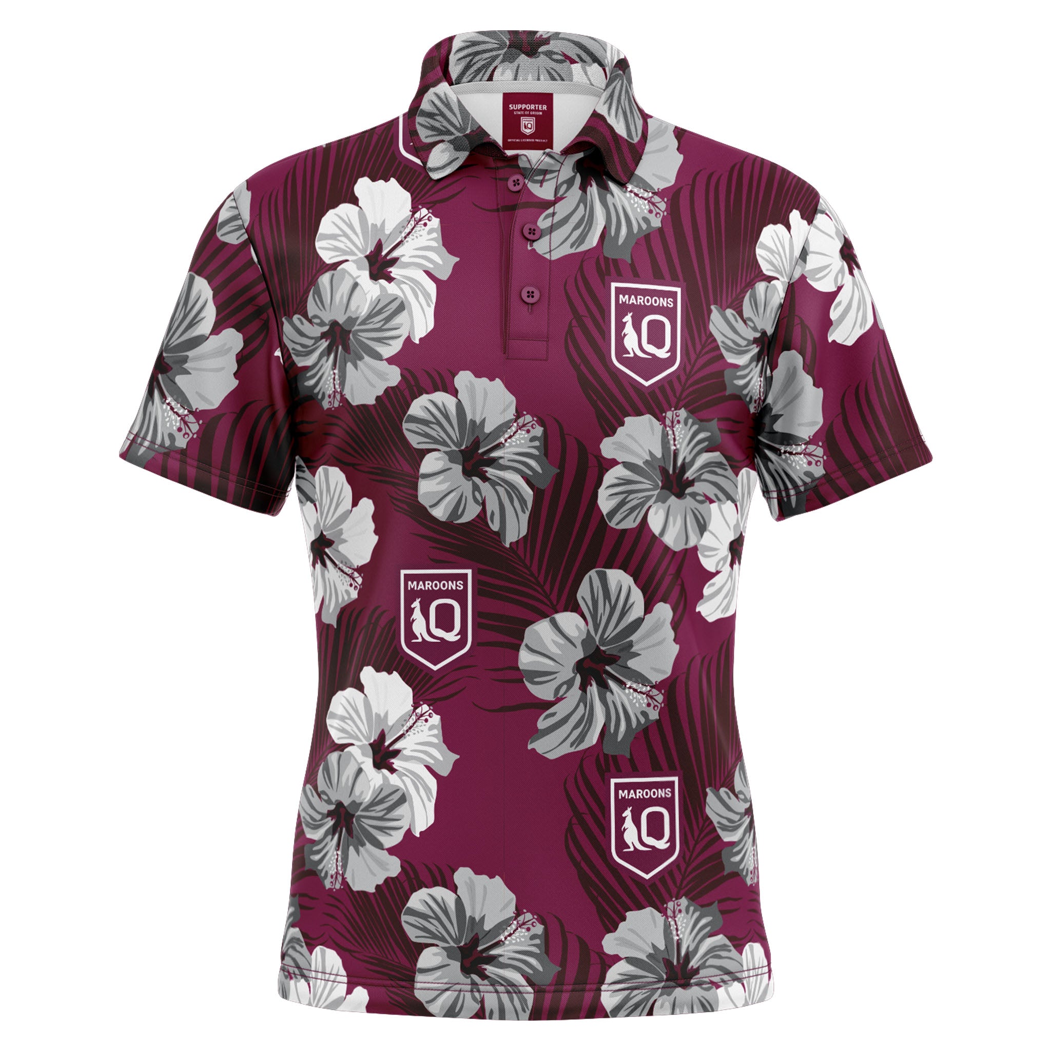 QLD Maroons 'Aloha' Golf Polo – Ashtabula NZ