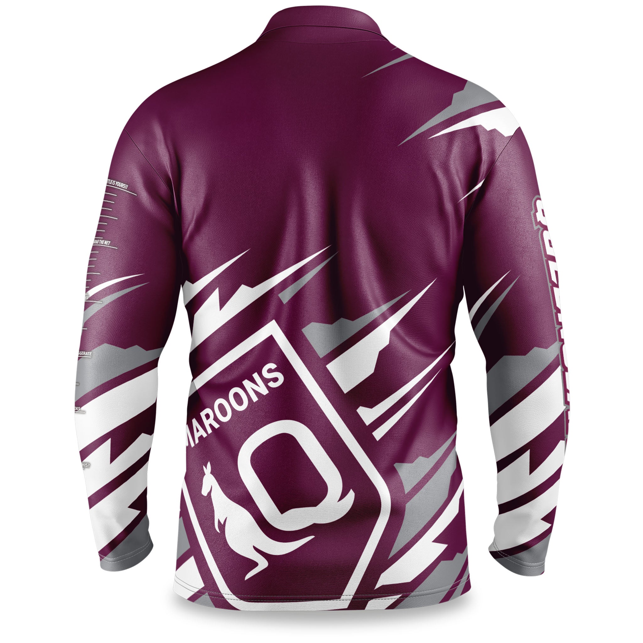 QLD Maroons 'Ignition' Fishing Shirt - Adult – Ashtabula NZ