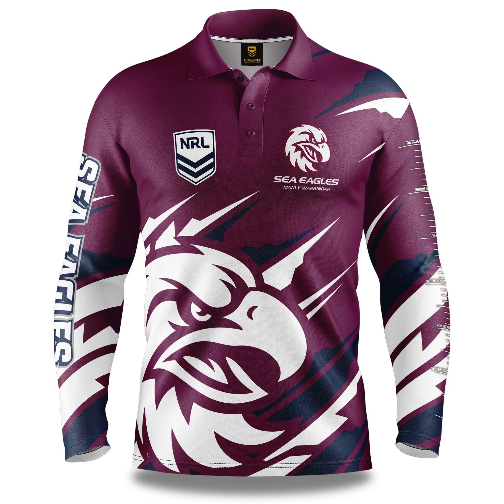 NRL Sea Eagles 'Ignition' Fishing Shirt - Adult – Ashtabula NZ
